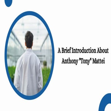 A Brief Introduction About Anthony "Tony" Mattei | PDF