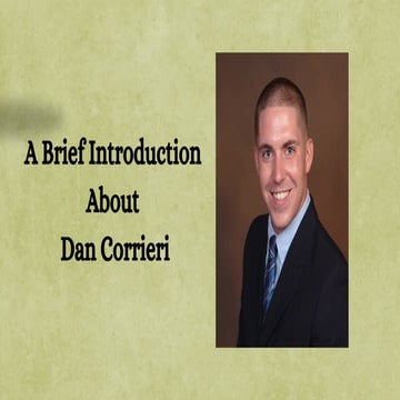 A Brief Introduction About Dan Corrieri | PDF