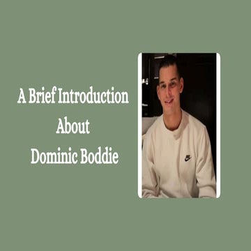 Dominic Boddie - Known For His Athletic Achievements | PDF