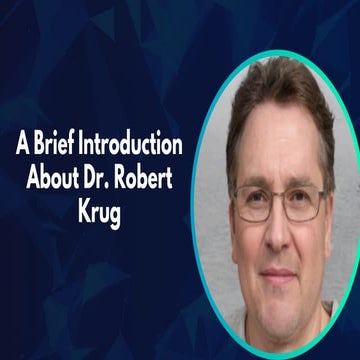 Dr. Robert Krug - Specializes In Predictive Modeling | PDF