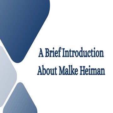 A Brief Introduction About Malke Heiman | PDF