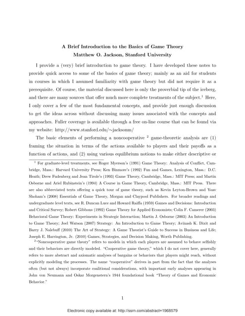 game THEORY ppt | PPT | Board Games and Puzzles | Games and Puzzles