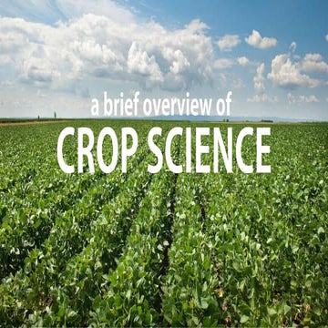 A Brief Overview on Crop Science | PDF