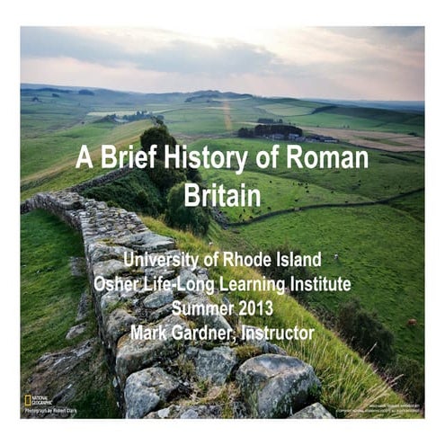 The History of Roman Britain (Notes Class 1) | PDF