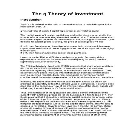 A brief summary of q theory | PDF