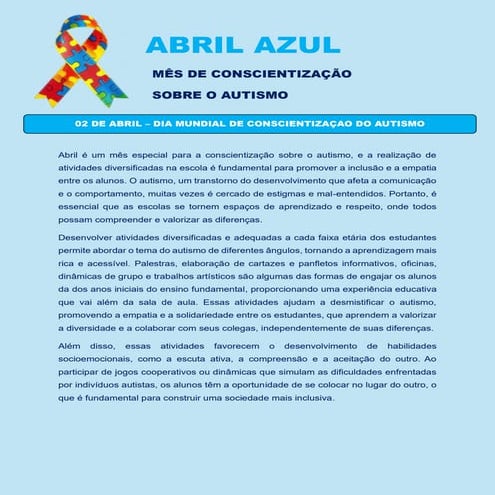 Slide_Conscientização Dia do Autismo.pptx