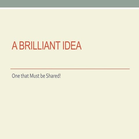 A Brilliant Idea-The Suggestion Box | PPT