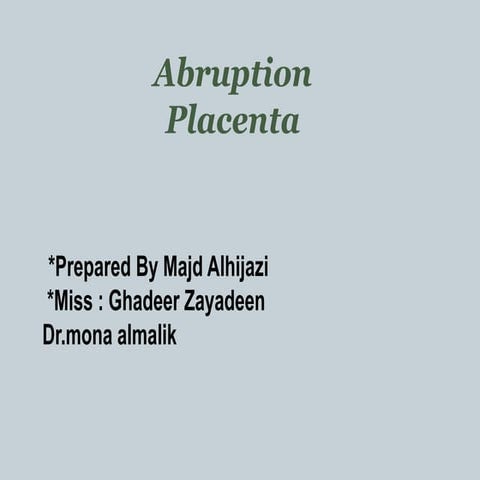 Abruption Placenta & Placenta Previa.pptx