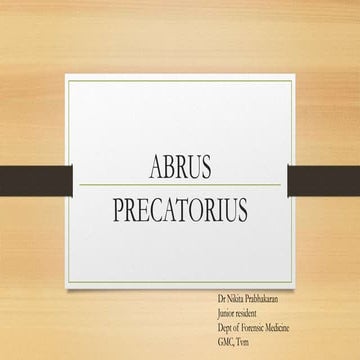 Abrus precatorius | PPTX