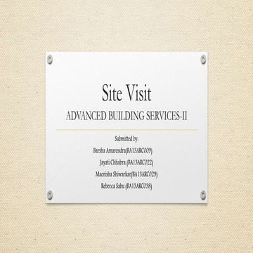 Introduction To Building Services | PDF