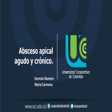 Absceso apical agudo y crónico | PPTX