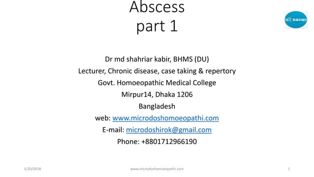 Abcess Pptx Surgery Ppt Management Causes Pptx