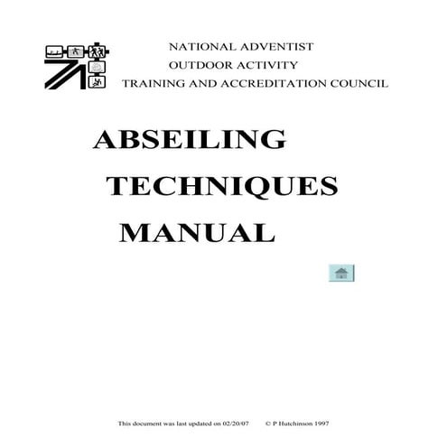 Abseiling techniques manual | PDF
