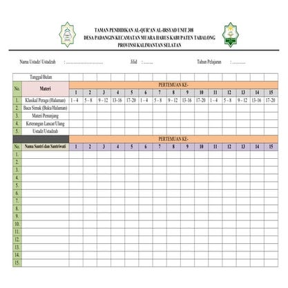Absensi dan Program Pengajaran Klasikal JILID.pdf