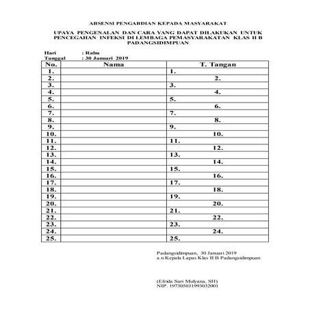 Absensi pengmas (1) | DOCX