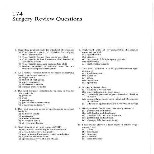 Absite review questions 1 | PDF