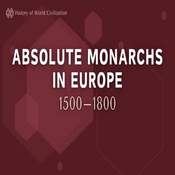 ABSOLUTE-MONARCHS.pdf in Europe history mo | PDF