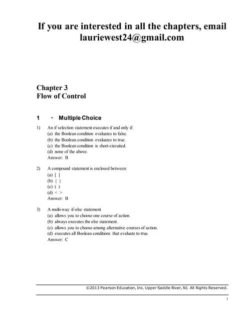 Absolute Java 5e Savitch Test Bank Pdf
