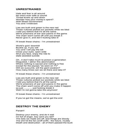 Absolute Power lyrics | DOC