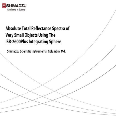 Absolute Total Reflectance Spectra of Very Small Objects | PPT