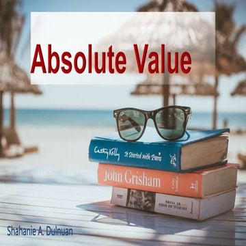 Mathematics presentation about Absolute Value.pptx