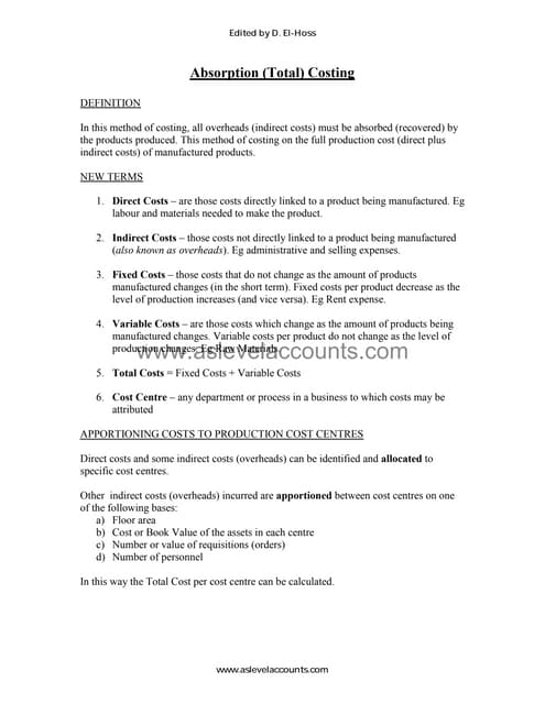 ACC 116 OVERHEAD | PPTX