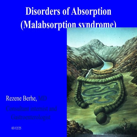 Absorption disorders for gestroenterology .ppt