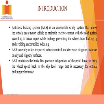 Anti lock braking (ABS) Model based Design in MATLAB-Simulink | PDF