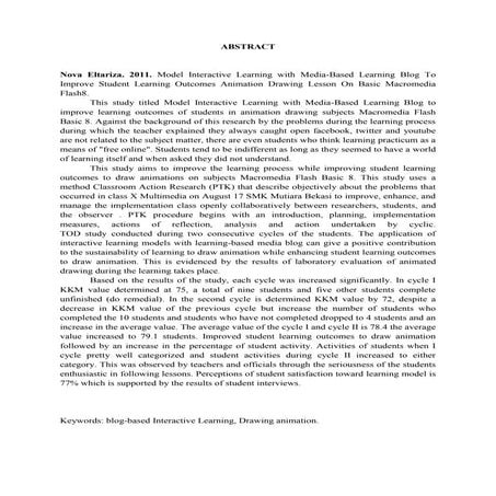 Abstract | DOCX | Content Production | Hobbies & Interests