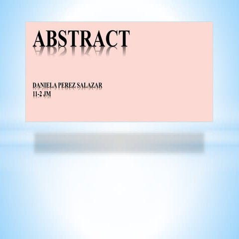 Abstract | PPTX