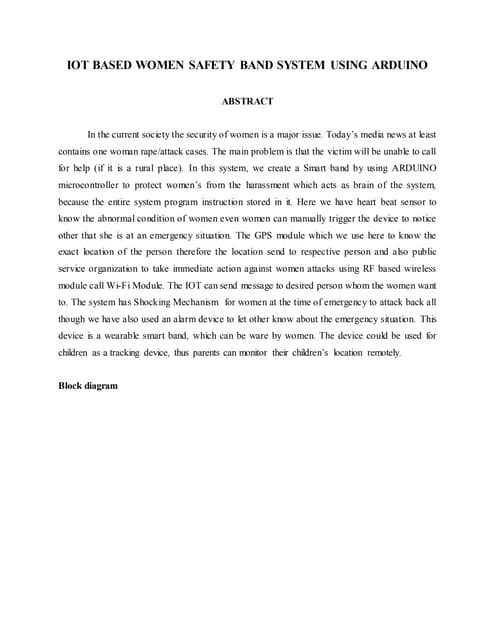 IRJET- Women Safety Device with GPS, GSM and Health Monitoring System | PDF