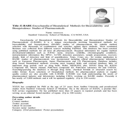 Abstract template | PDF