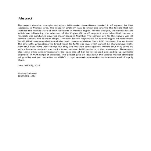 castrol india limited innovative distribution channel | PPTX