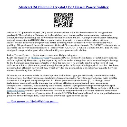 Photonic crystal and their application in details | PPT