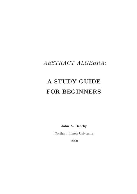 Abstract algebra & its applications | PPTX