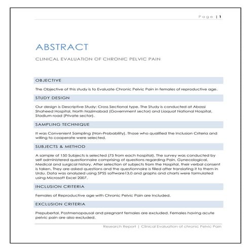 Abstract for presentation | PDF