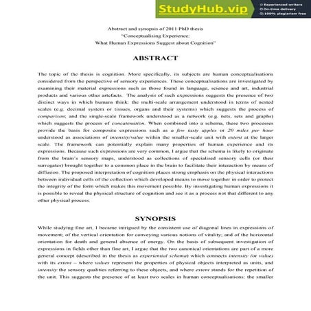 Abstract And Synopsis Of 2011 Ph D Thesis | PDF | Physics | Science