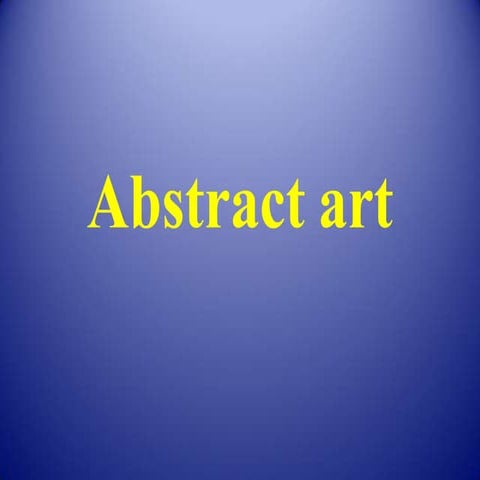 Abstract art | PPTX