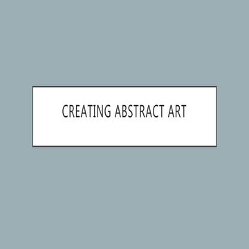 Abstract art | PPT