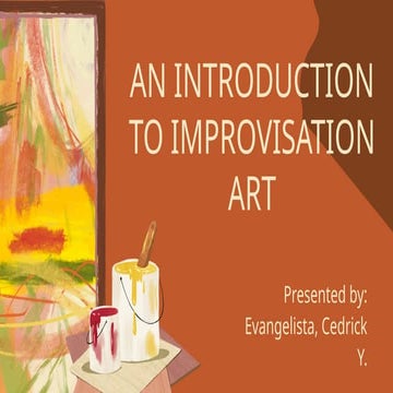 Abstract Artwork Analysis Education Presentation in Beige Dark Orange Lined Style.pptx