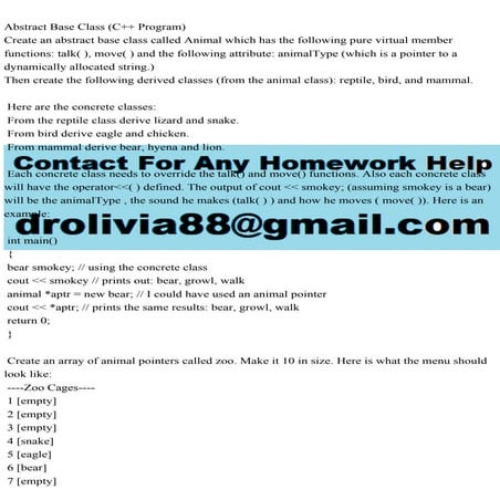 Abstract Base Class C Programcreate An Abstract Base Class Calpdf 