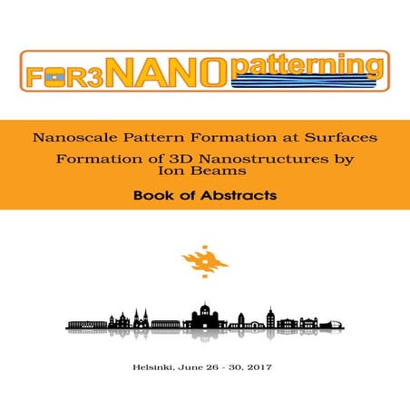 Abstract Book Nanoscale Pattern Formation at Surfaces | PDF | Chemistry ...