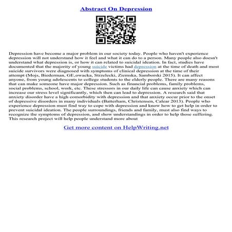 Abstract Essay Example | PDF