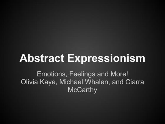 Expressionism Art Project | PPT