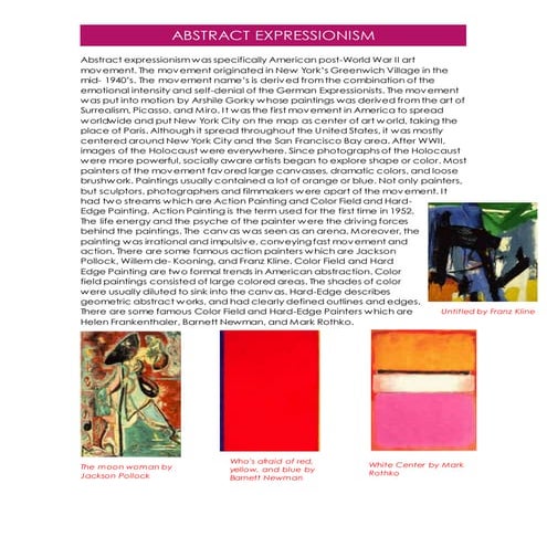 Abstract expressionism | PDF