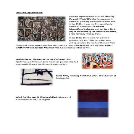 Abstract expressionism | PDF