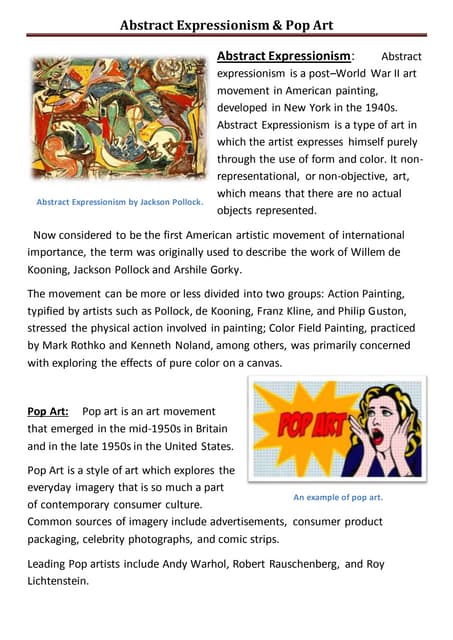 Abstract expressionism | PDF