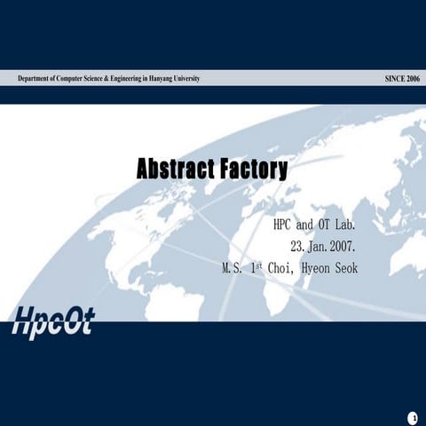 Abstract factory petterns | PPT