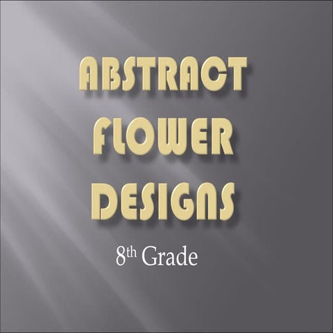 Abstract flower designs examples | PPT