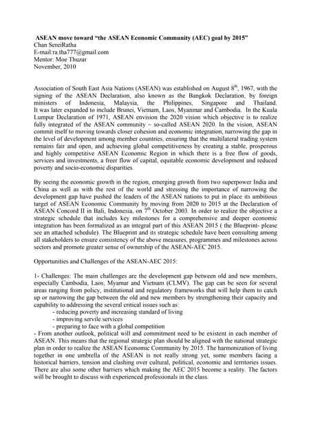 ASEAN Three Pillars | PPTX